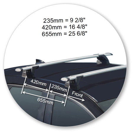 Yakima K765-S16YB Through Bar – Black | HAMCO